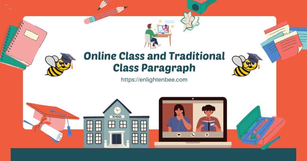 Online Class and Traditional Class Paragraph with Meaning